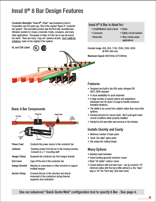 CONDUCTIX 100 FT 8-BAR CONDUCTOR BAR KIT | eBay