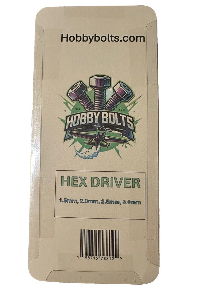 Hobby Bolts 4Pc Metric Hex Driver Set. RC Racing Allen Wrench ...
