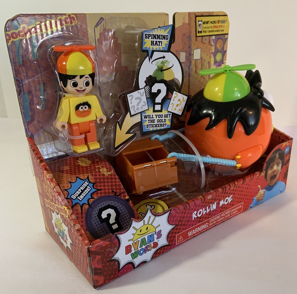 Ryan's World ROLLIN' MOE Vehicle & Action FIGURE Surprise Mystery Toy ...