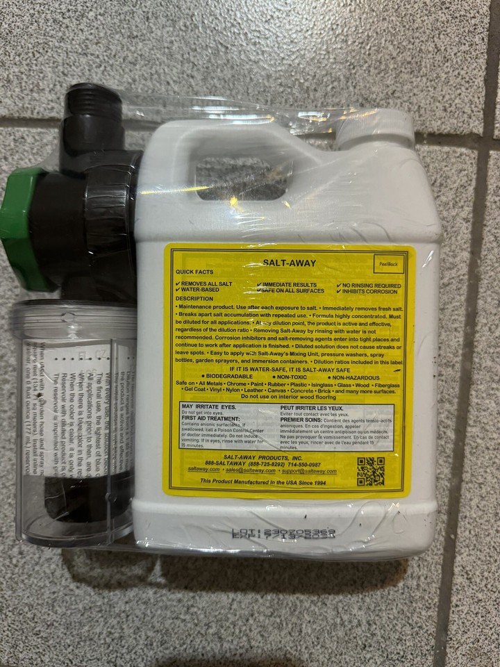 Salt-Away Salt Remover SA32M 32 fl oz Concentrate Refill & 6 fl oz ...