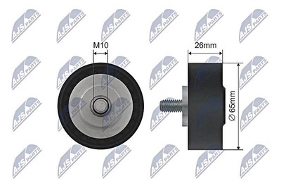 V-Belt Deflection Guide Pulley For BMW 2 Gran Tourer MINI 13-18 ...