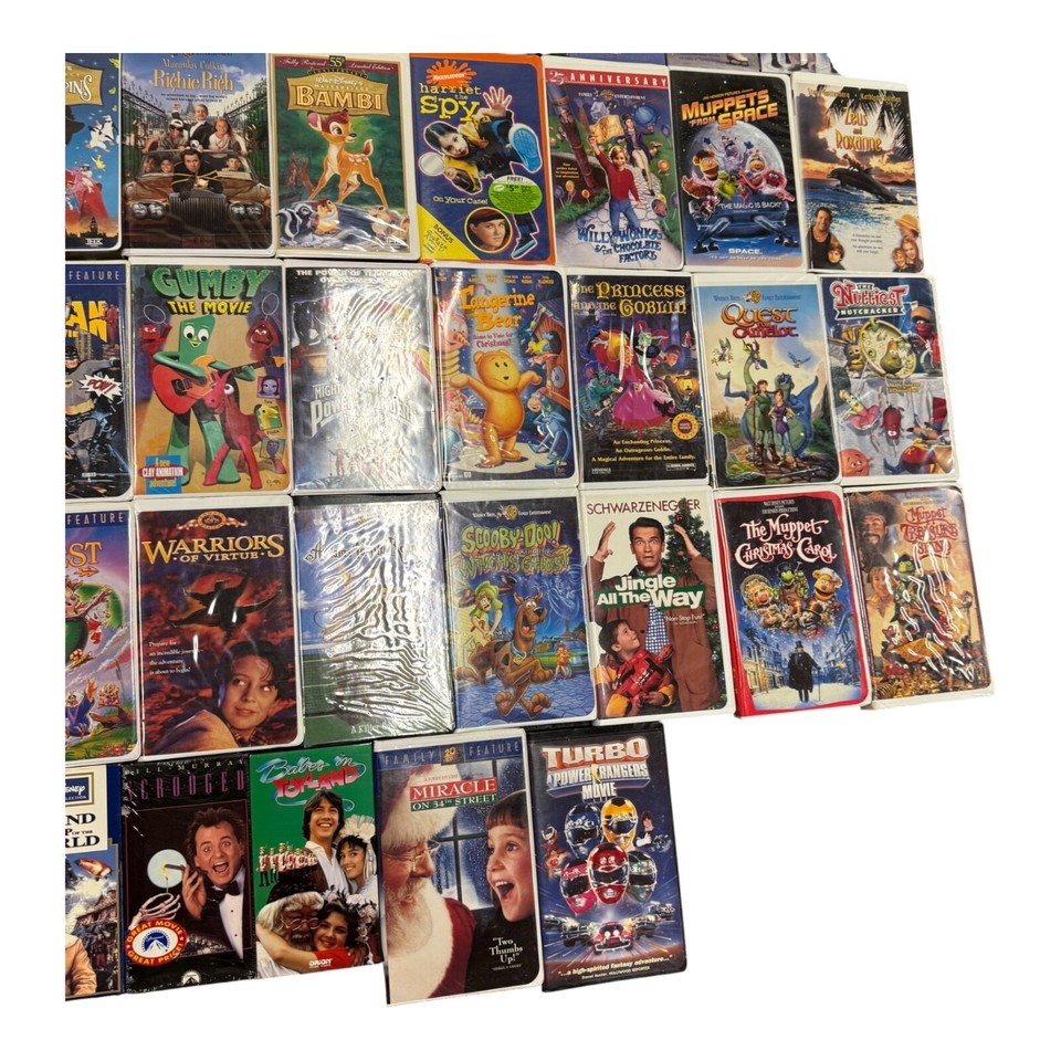 Lot of 55 Vintage VHS Movies Collection | eBay