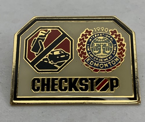 1990 Edmonton CheckStop DWI DUI Lapel Police Pin | eBay