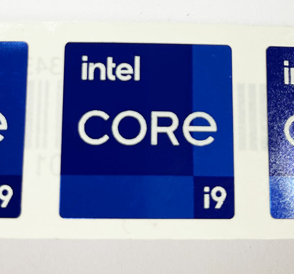 Genuine Intel Core i9 Inside Case Badge Sticker (11th 12th Generation ...