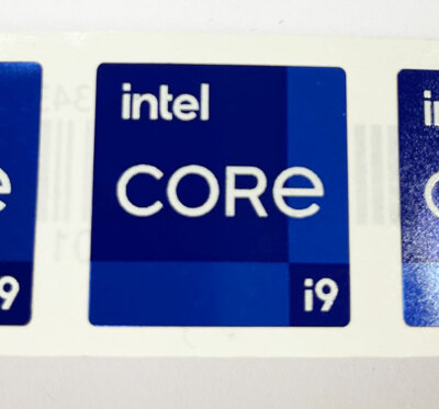 Genuine Intel Core i9 Inside Case Badge Sticker (11th 12th Generation ...