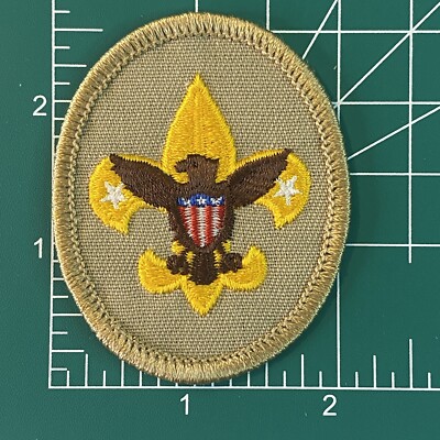 BSA Tenderfoot Rank Emblem Boy Scoot Patch Brown/Yellow Embroidered ...
