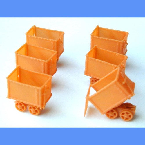 MINING CART (PUSH TYPE) HO Scale 1/87 Quantity 6 Rust color Resin print. | eBay