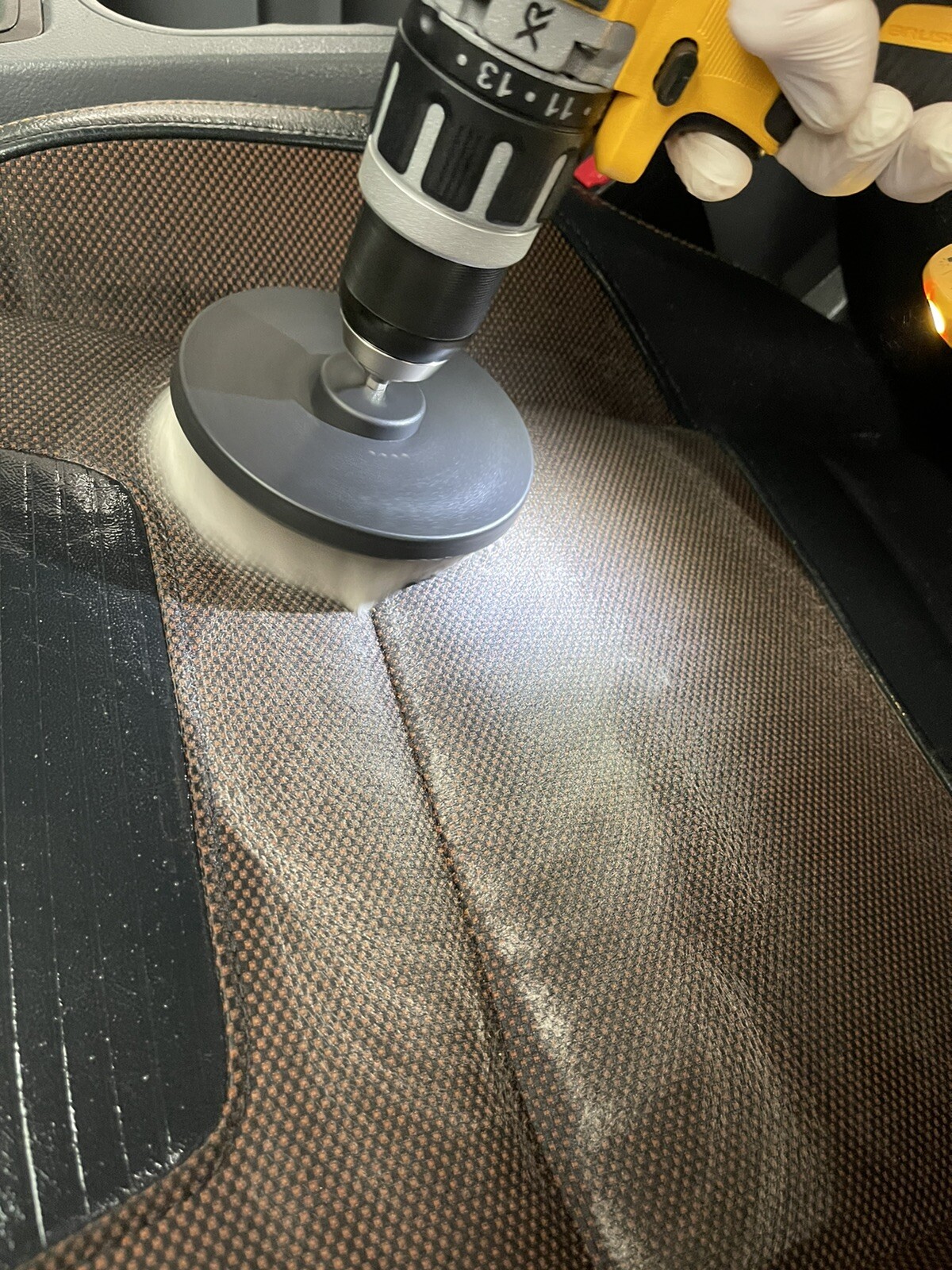 5” Car Valeting Detailing Upholstery Drill Brush Cleaner Attachment ...