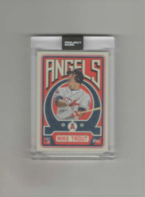 MIKE TROUT Topps Project 2020 By Artist Grotesk #187 Anaheim Angels ...