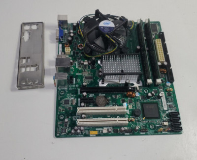 Intel DG31PR mATX Motherboard I/O Shield Intel E2200 CPU & 4GB DDR2 Ram ...