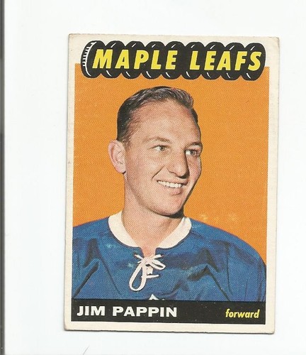 1965-66 JIM PAPPIN TOPPS HOCKEY CARD #16 | eBay