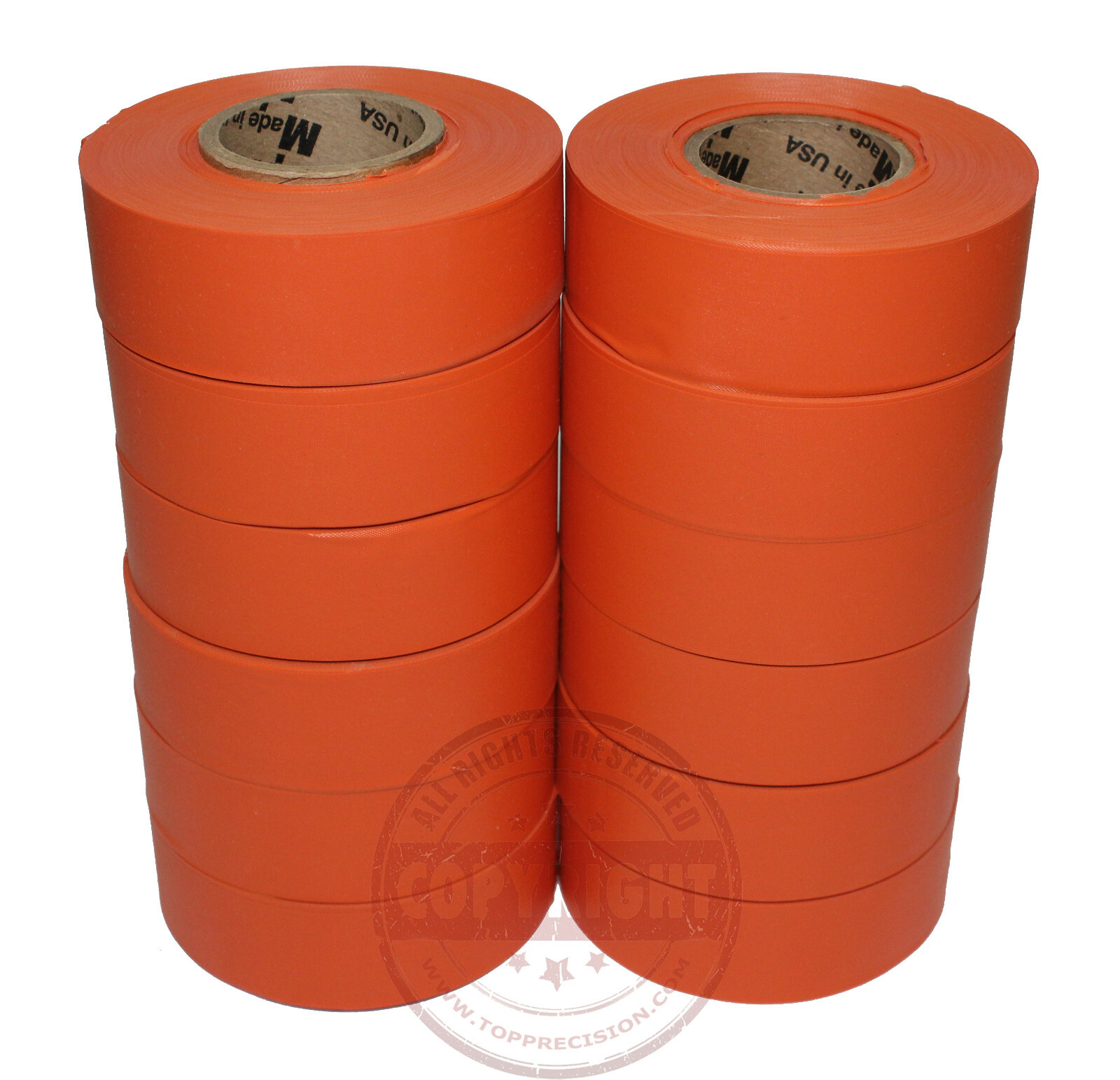 12 ROLLS STANDARD ORANGE SURVEYORS FLAGGING,SURVEYING,BOUNDARY MARKING ...