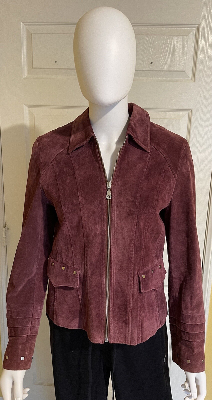 Juliet Michelle 100% Pig Leather Jacket, Medium - Gem