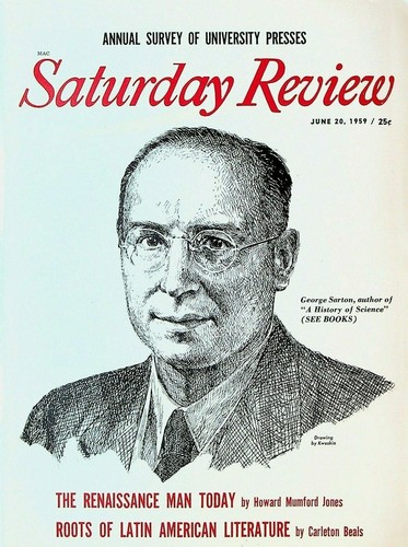 Saturday Review Magazine June 20 1959 George Sarton University Presses ...