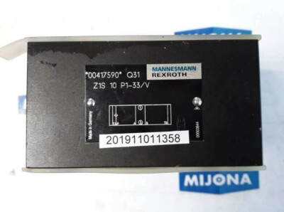 Rexroth R900417590 Z1S10P1 33 V 00417590 Q31 New old stock | eBay