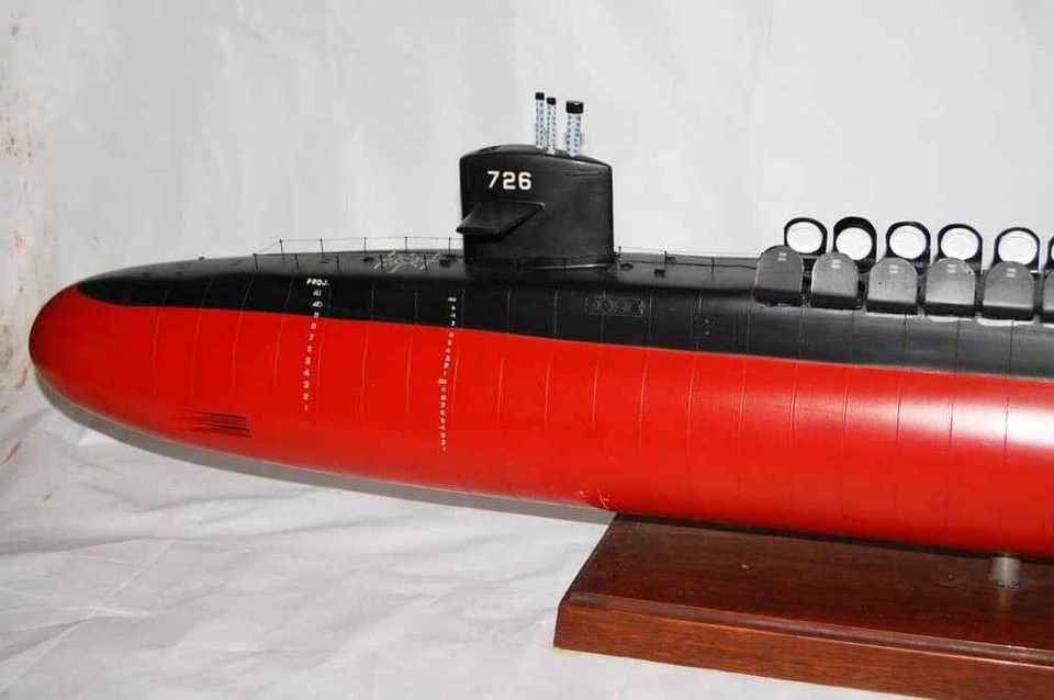 USS Ohio (SSBN-726) Submarine Model,Navy,Scale Model,Mahogany,Ohio ...