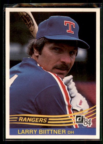 1984 Donruss Larry Biittner #342 Texas Rangers | eBay