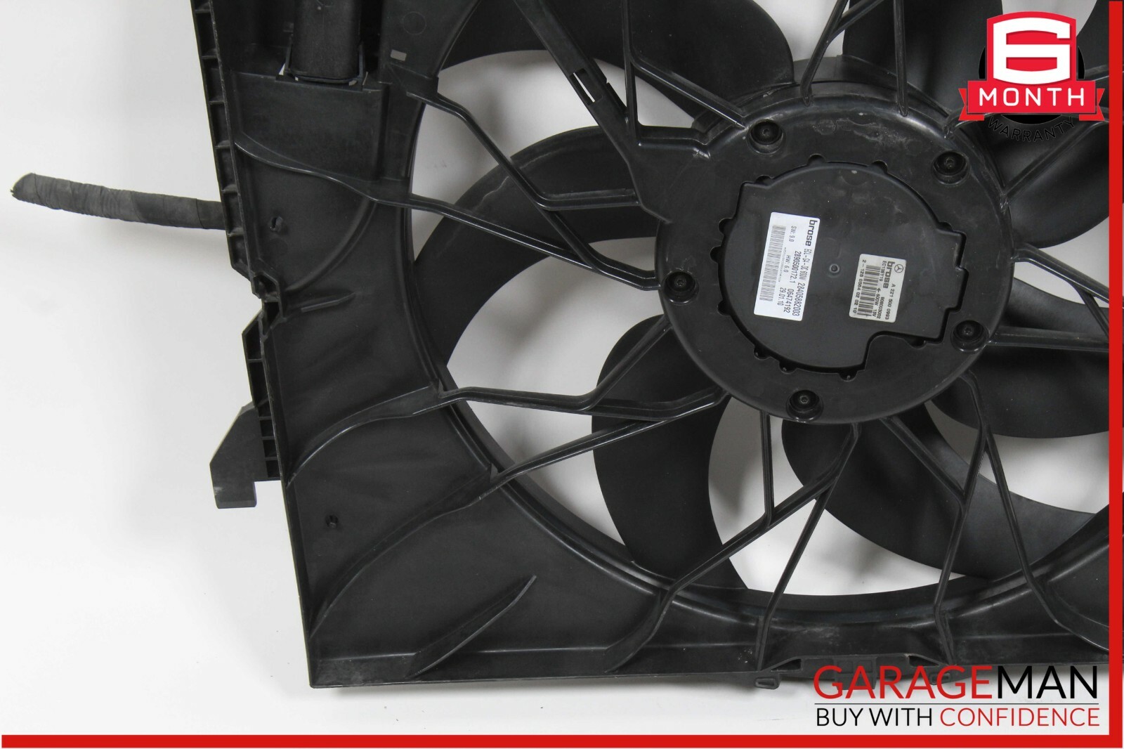 10-13 Mercedes W221 S550 CL550 Engine Cooling Fan Shroud Motor Assembly ...