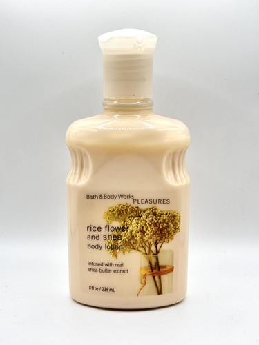Bath & Body Works Pleasures Rice Flower & Shea Body Lotion 8oz NEW No ...
