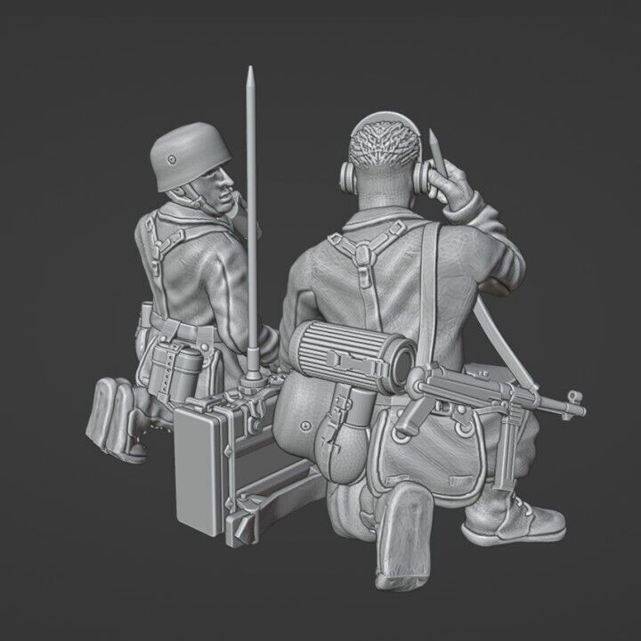 28mm WWII Fallschirmjäger - Radio Operators/ FAO - Bolt Action/ Chain ...