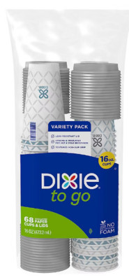 Dixie 16-Oz. Coffee Tea Hot/Cold Cups With Lids, 68 ct. (Free Shipping ...