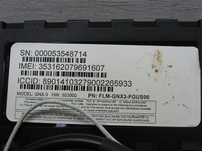 Fleet Management Modem Transmitter GNX-3 GPS Tracker FLM-GNX3-FGUS00 HW ...