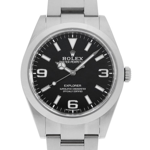 ROLEX Explorer I Late Model White 369 214270 Black Random Number second ...