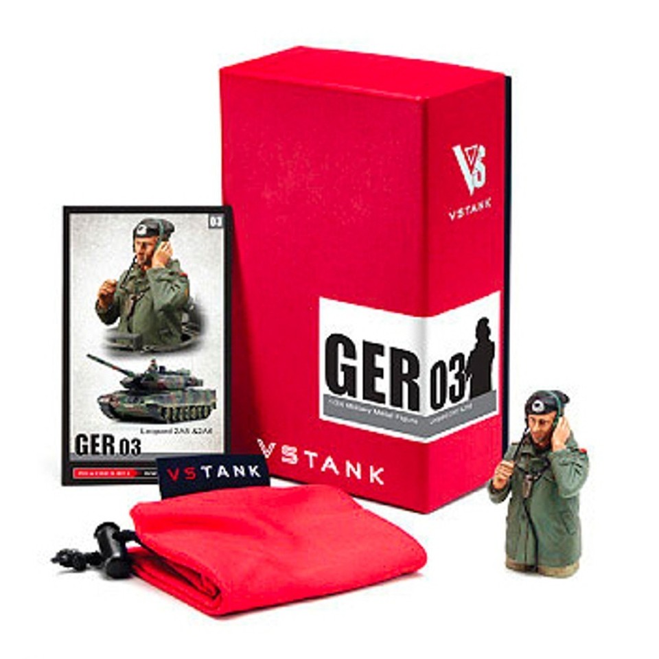 VSTank German Commanders 1/24 WW2 LTD Edition Metal Soldier Collectible ...