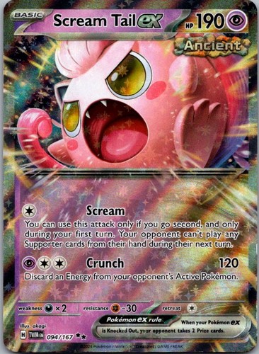 Scream Tail ex - 094/167 SV06: Twilight Masquerade Holo Double Rare NM ...