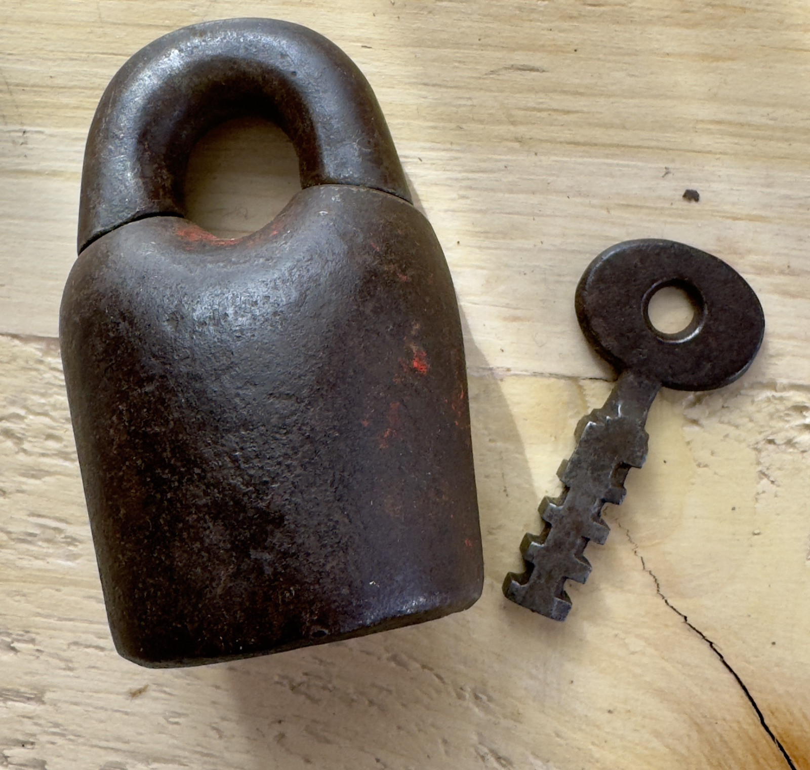 Antique 4" Fraim Scandinavian Padlock, Cast Iron,1800s, Very Rare Lock ...