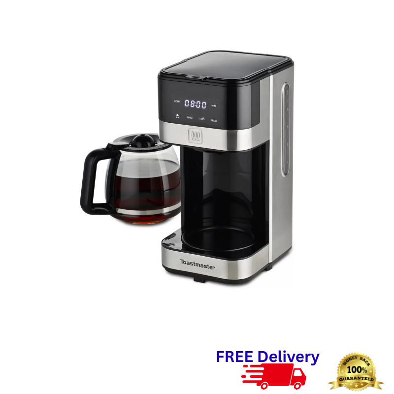 12 Cup Programmable Coffee Maker Digital Clock Pause & Serve Auto Shut ...
