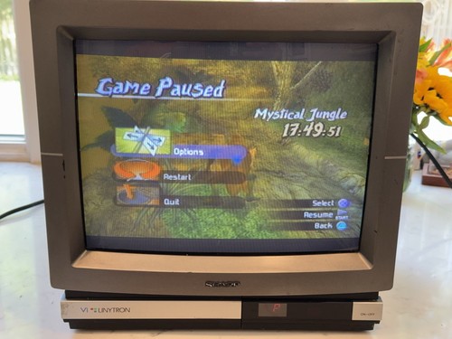 RETRO GAMING HOLY GRAIL TV!! Sharp Linytron 14KV455 CRT Television RARE ...