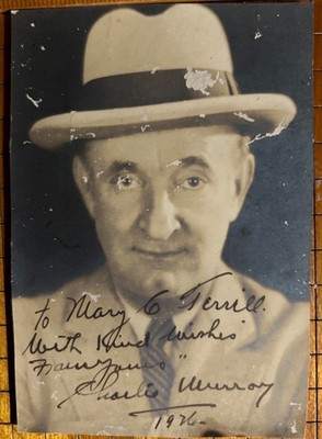 CHARLES MURRAY—SIGNED 1926 PHOTO—Mack Sennett Keystone+ Cohen&Kelly ...