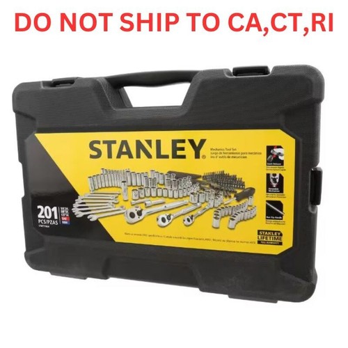 Stanley SAE & Metric Mechanics Tool Set (201-Piece) 7445006547518| eBay