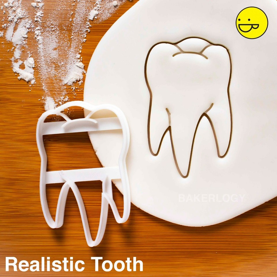 Set of 2 Teeth cookie cutters | tooth dentist dentistry dental molar ...