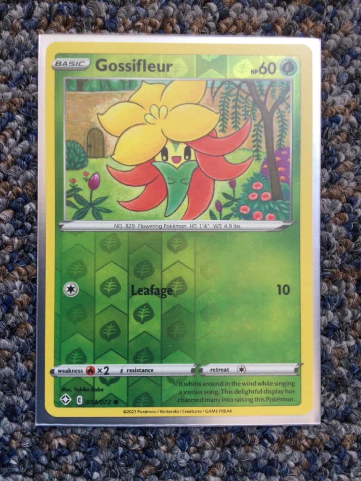 POKEMON Gossifleur Reverse Holo 014/072 Shining Fates card | eBay Australia