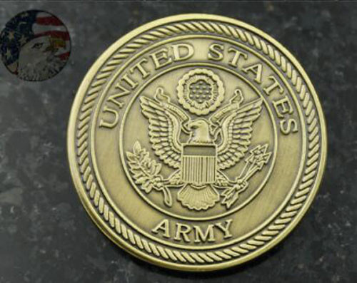 US Military Army AH-64 Apache Attack Helicoper Challenge Coin ...