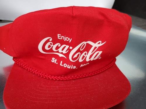 Vintage COKE SnapBack Hat Enjoy Coca-Cola Cap Red Whi… - Gem