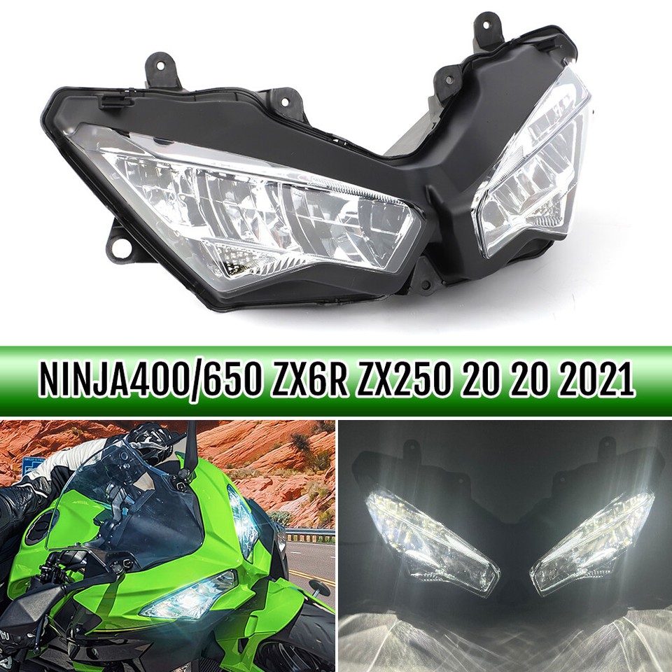 For KAWASAKI NINJA 400 2016-2021 LED Headlight Assembly NINJA 650 ZX6R ...