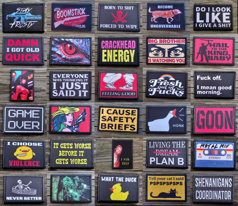 Resist Tyranny Morale Patch Hook and Loop Funny Army Custom Tactical 2A ...