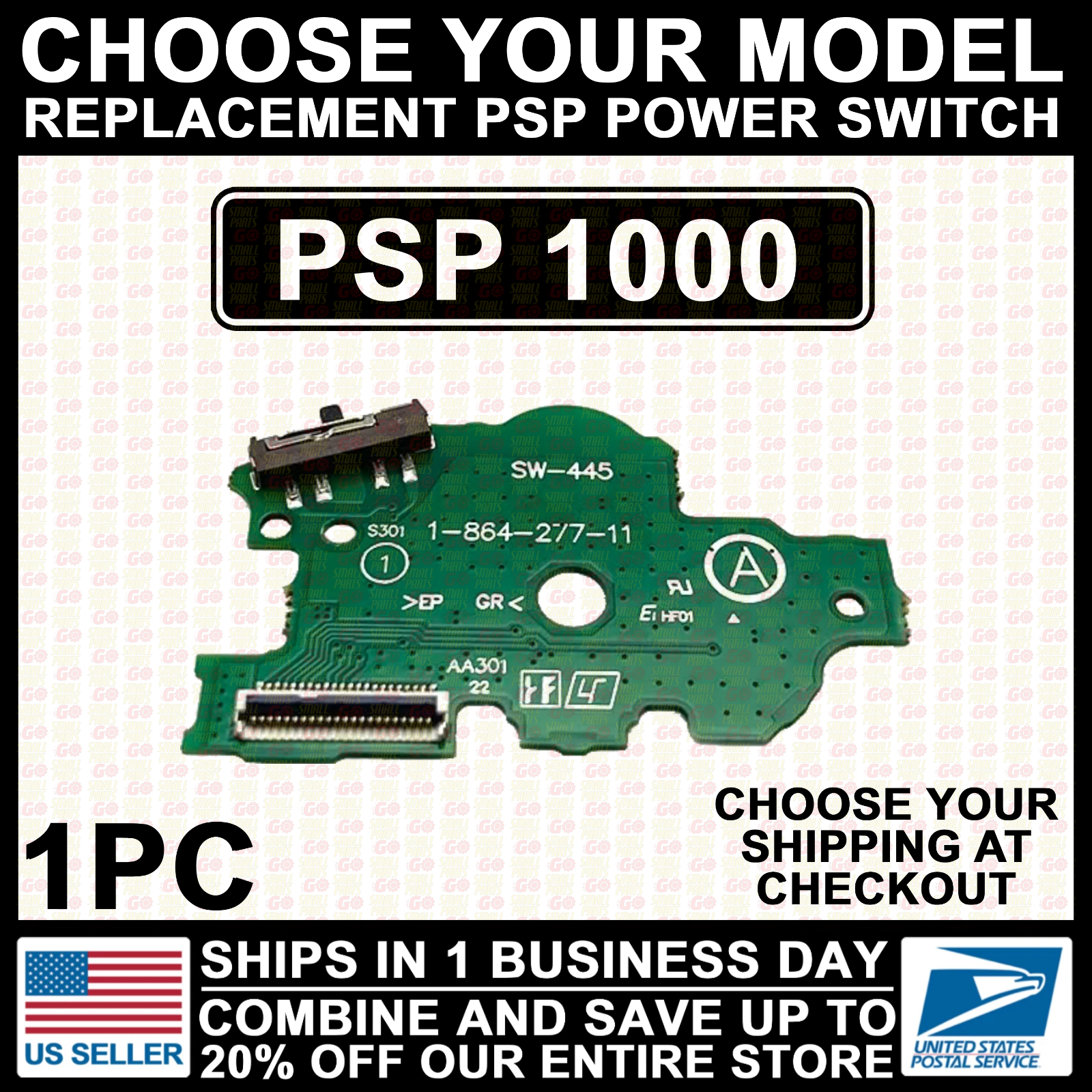 NEW Replacement Power Switch for Sony PSP 1000/2000/3000 Button Part ...