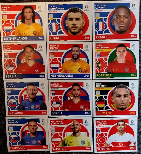 Topps UEFA Euro 2024 Germany Official Stickers Collection Euro 2024 ...