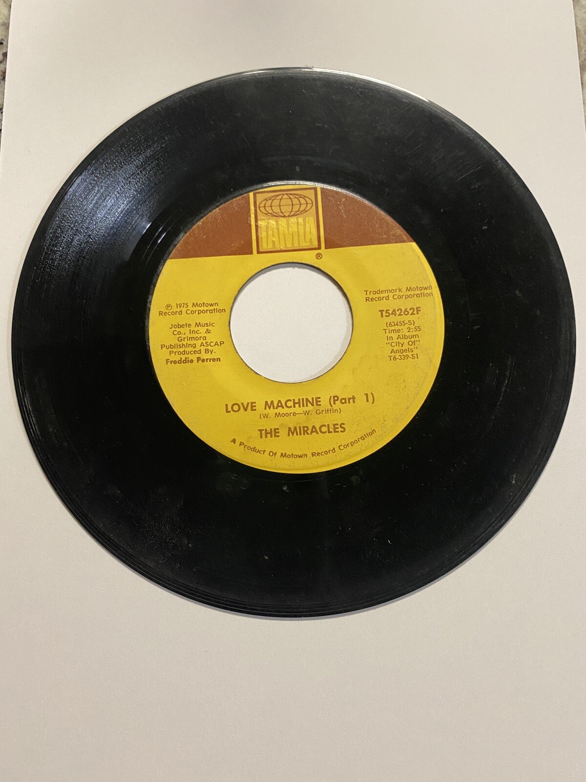 1975 Vinyl 45 Record The Miracles Love Machine Part 1/2 sV74 | eBay