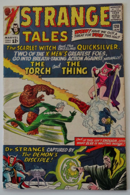 Comic Book- Strange Tales #128 Torch & Thing/Dr. Strange 1964 | eBay