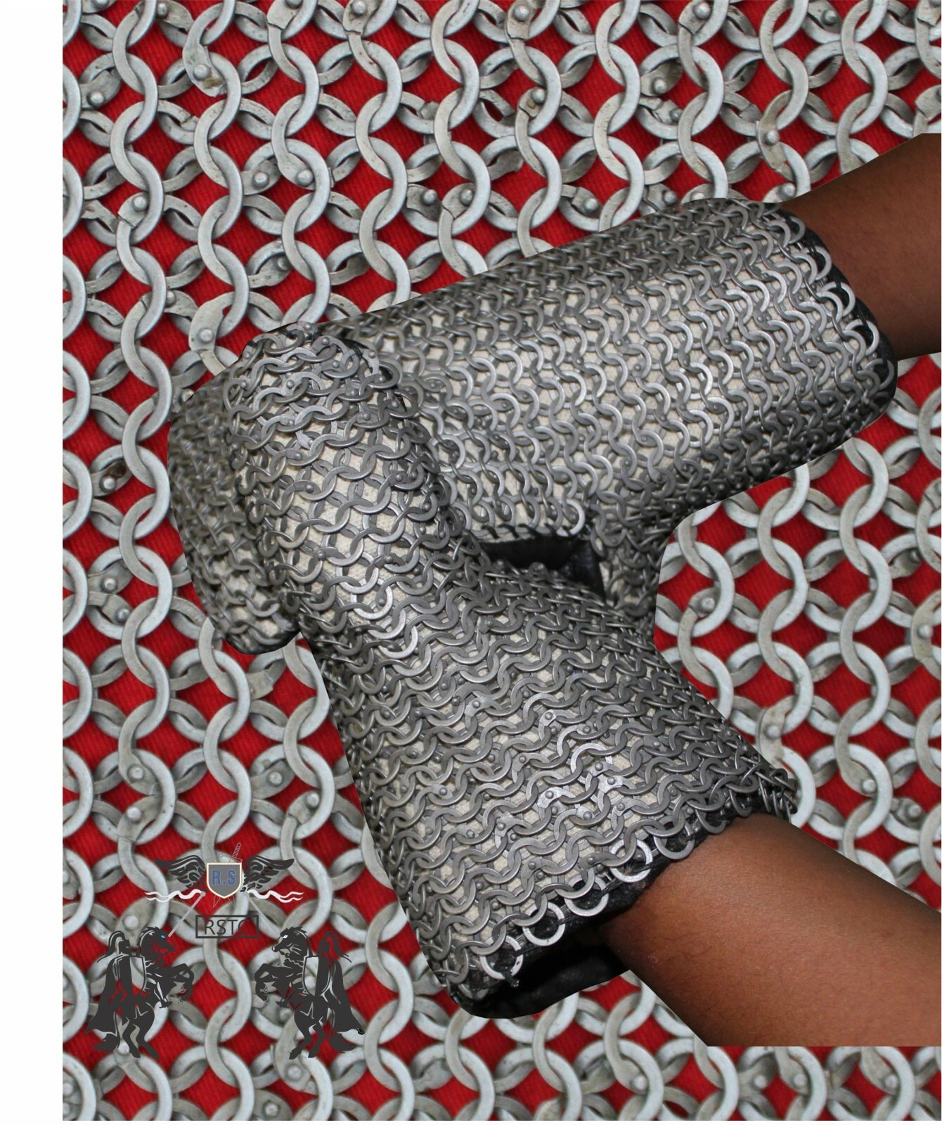 CHAINMAIL AND LEATHER WITH PADDED GLOVES . | eBay
