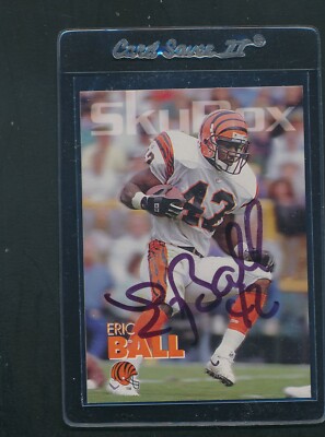 1993 Skybox #53 Eric Ball Bengals Signed Auto *B9632 | eBay