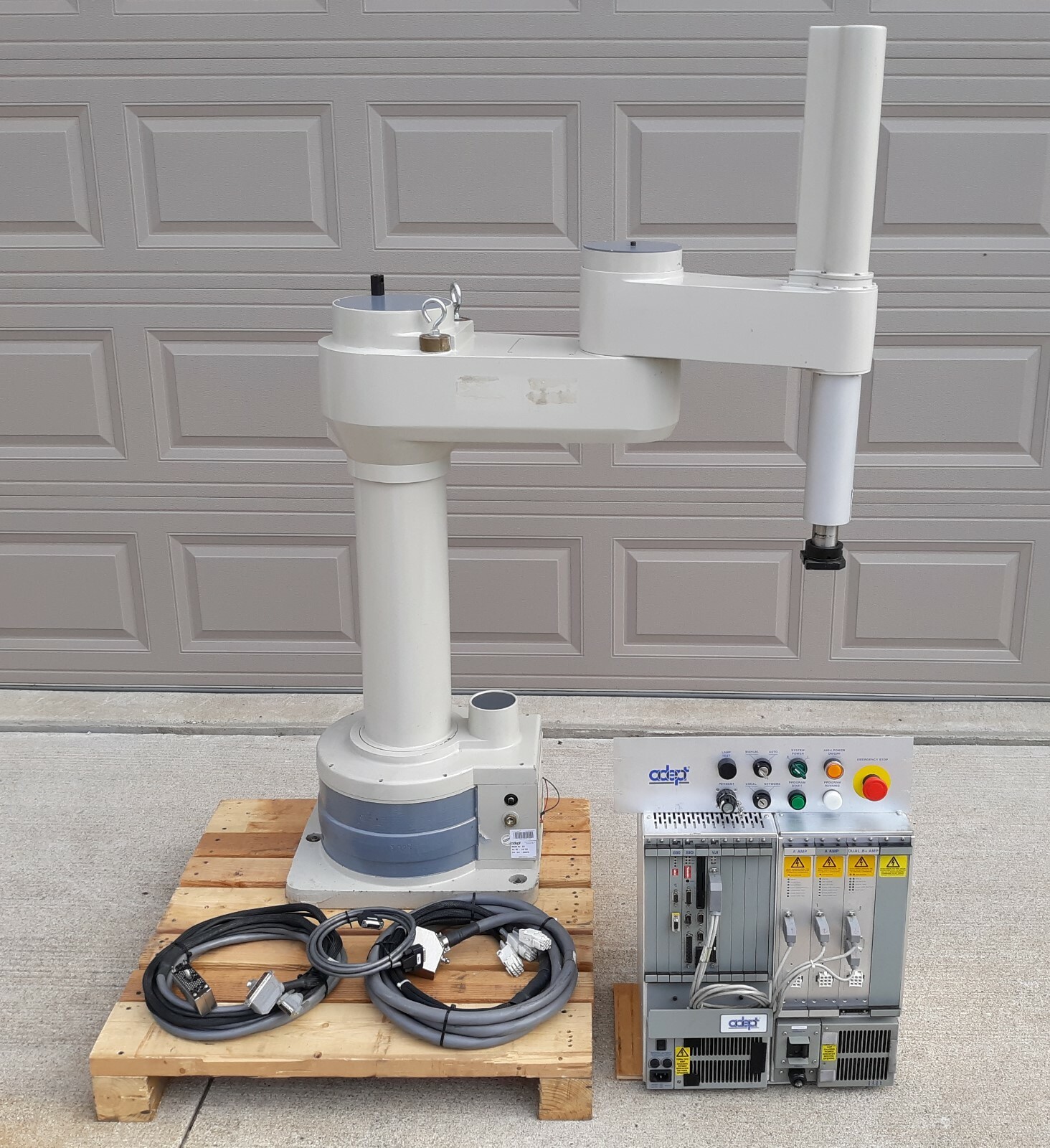 AdeptOne-MV 841 4-Axis SCARA Robot, MV-8 Controller, PA-4 Pwr Cassis ...