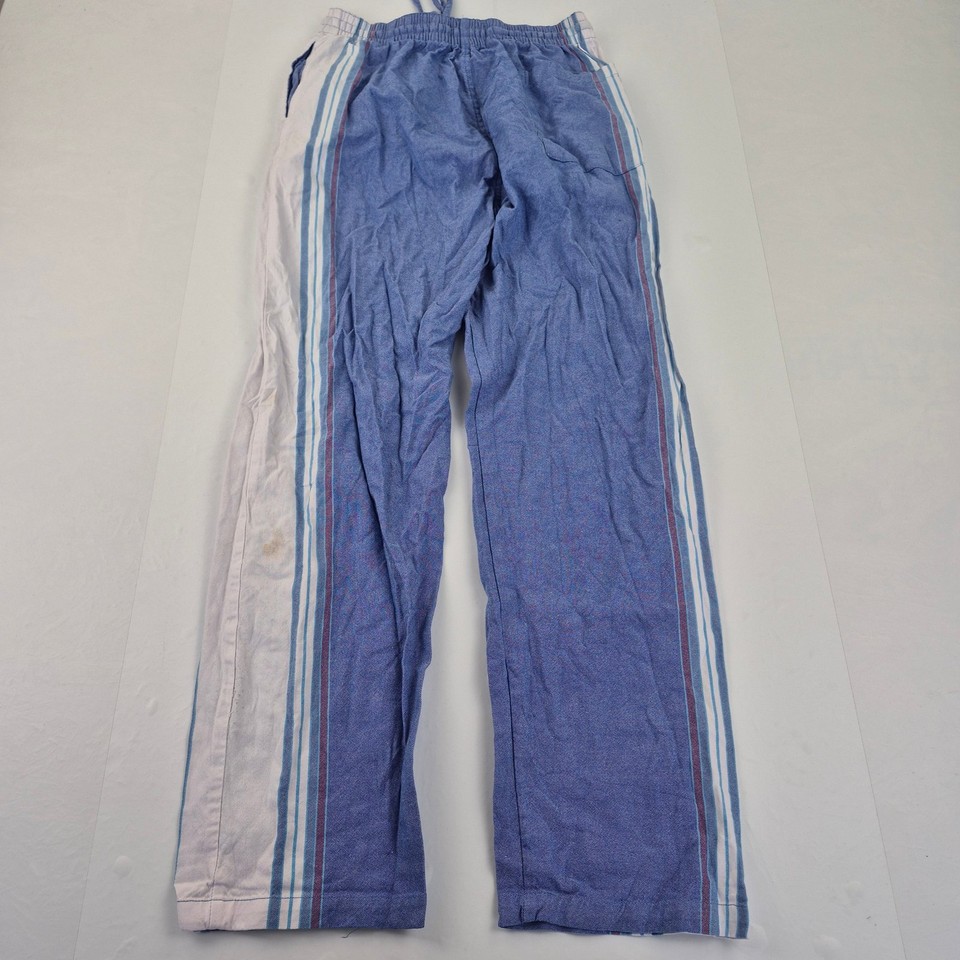 TOM'S TRUNKS Trousers Medium Blue Men's Cotton Casual Striped Relaxed ...