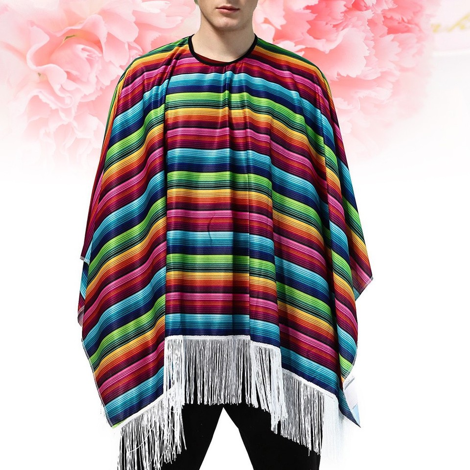 Traditional Mexican Dress Medieval Cloak Costume Men Cool Halloween ...
