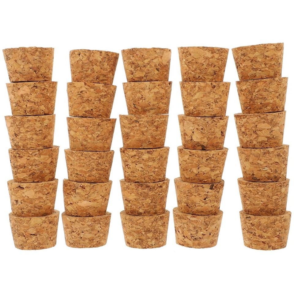 30Pcs Cone Shape Wood Cork Stoppers for Bottle Sealing Crafts | eBay